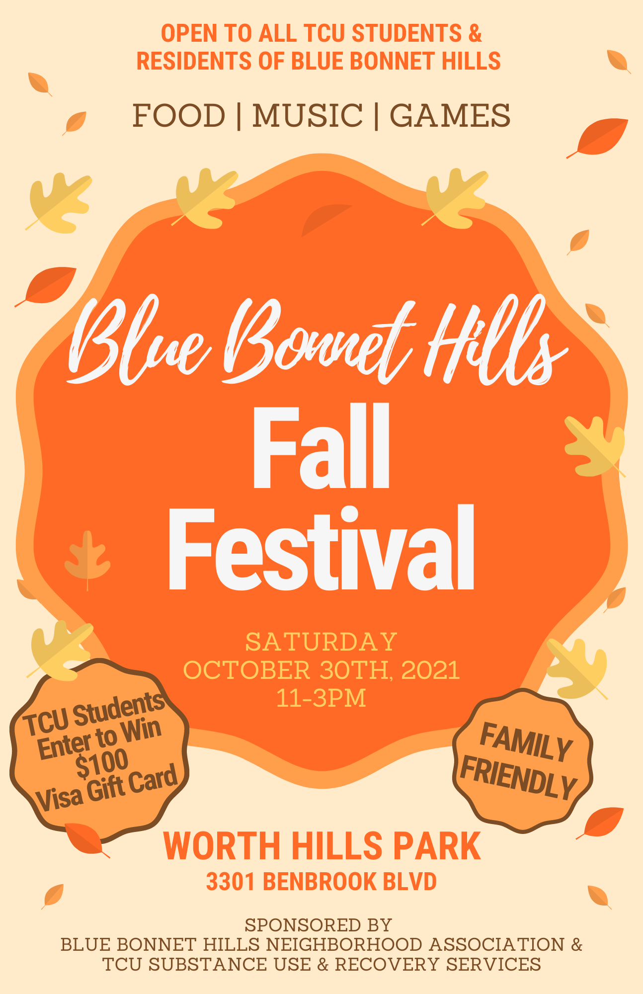 What2Do@TCU | Blue Bonnet Hills Neighborhood Block Party