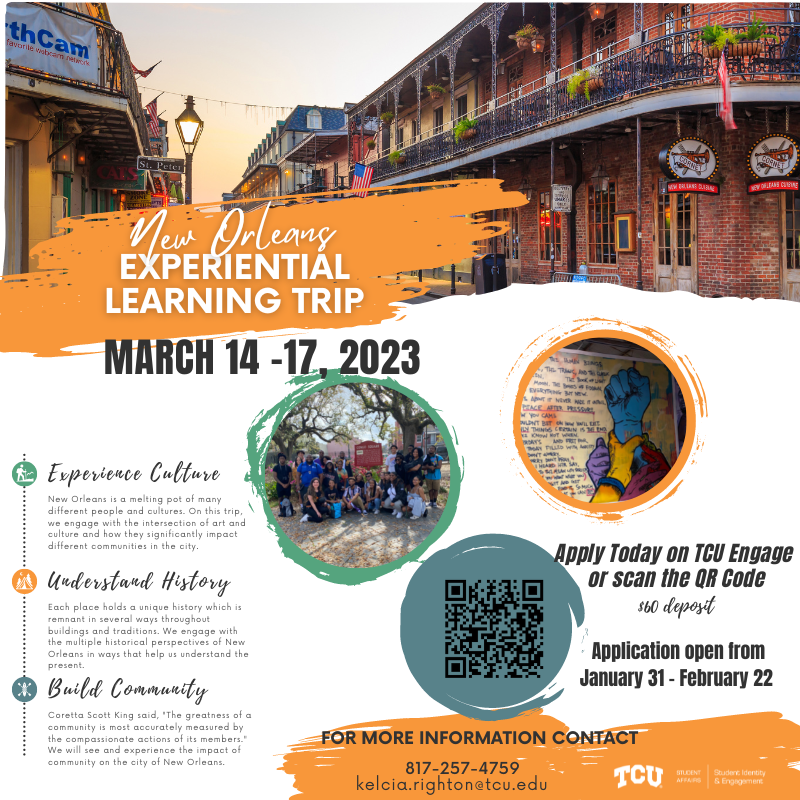 What2Do@TCU | Spring 2023 Experiential Learing Trip