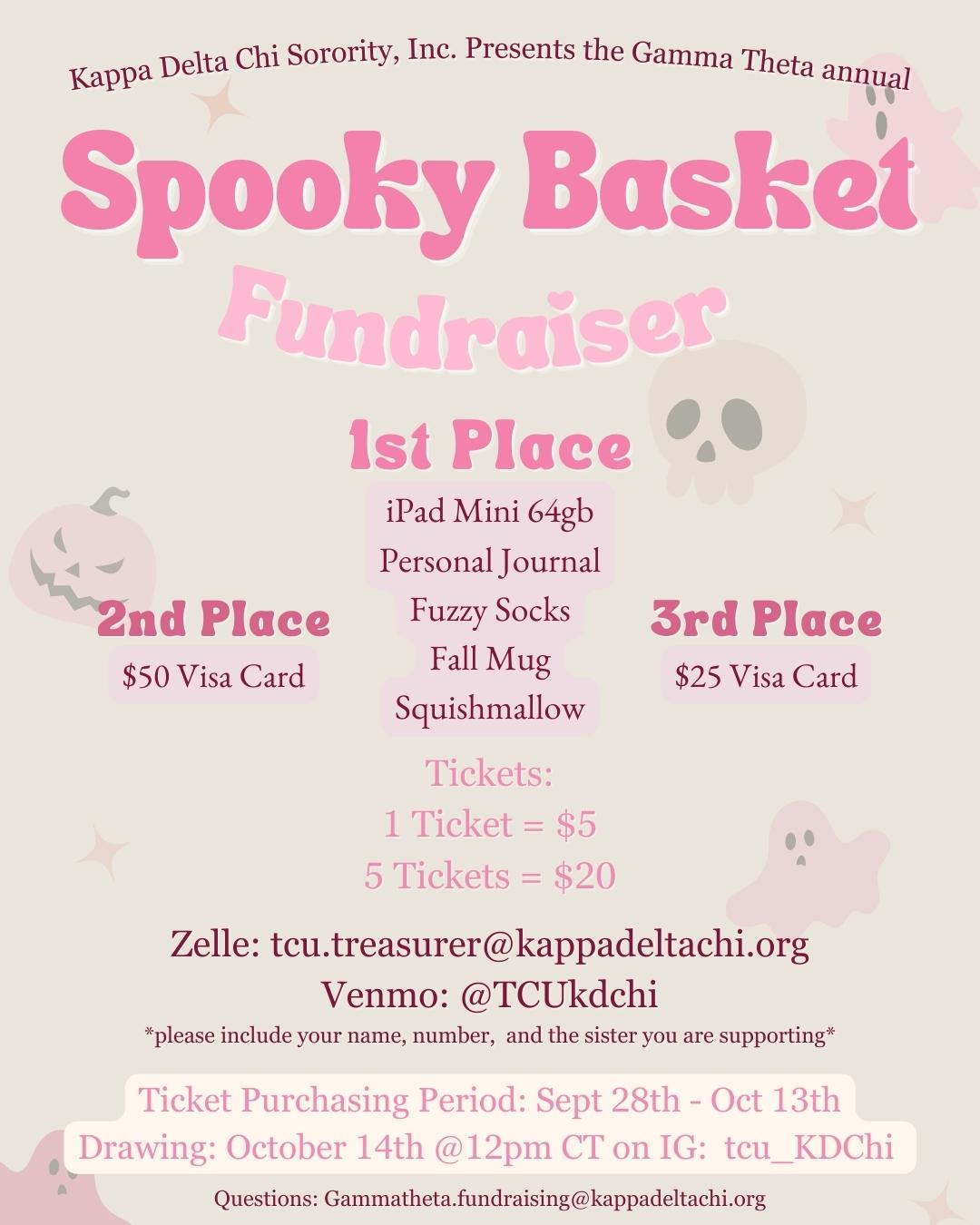 What2Do@TCU | Kappa Delta Chi Spooky Basket