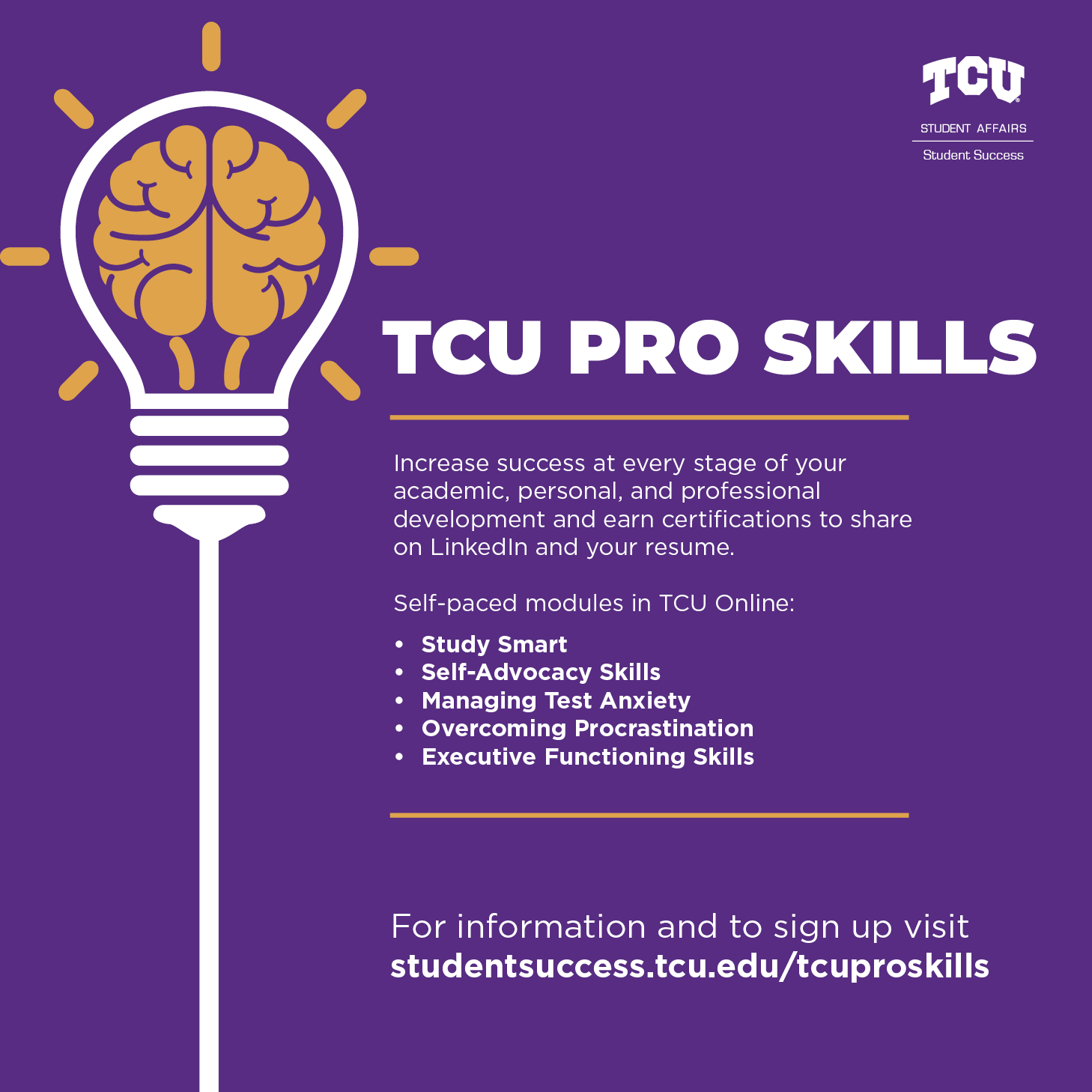 What2Do@TCU | TCU Pro Skills