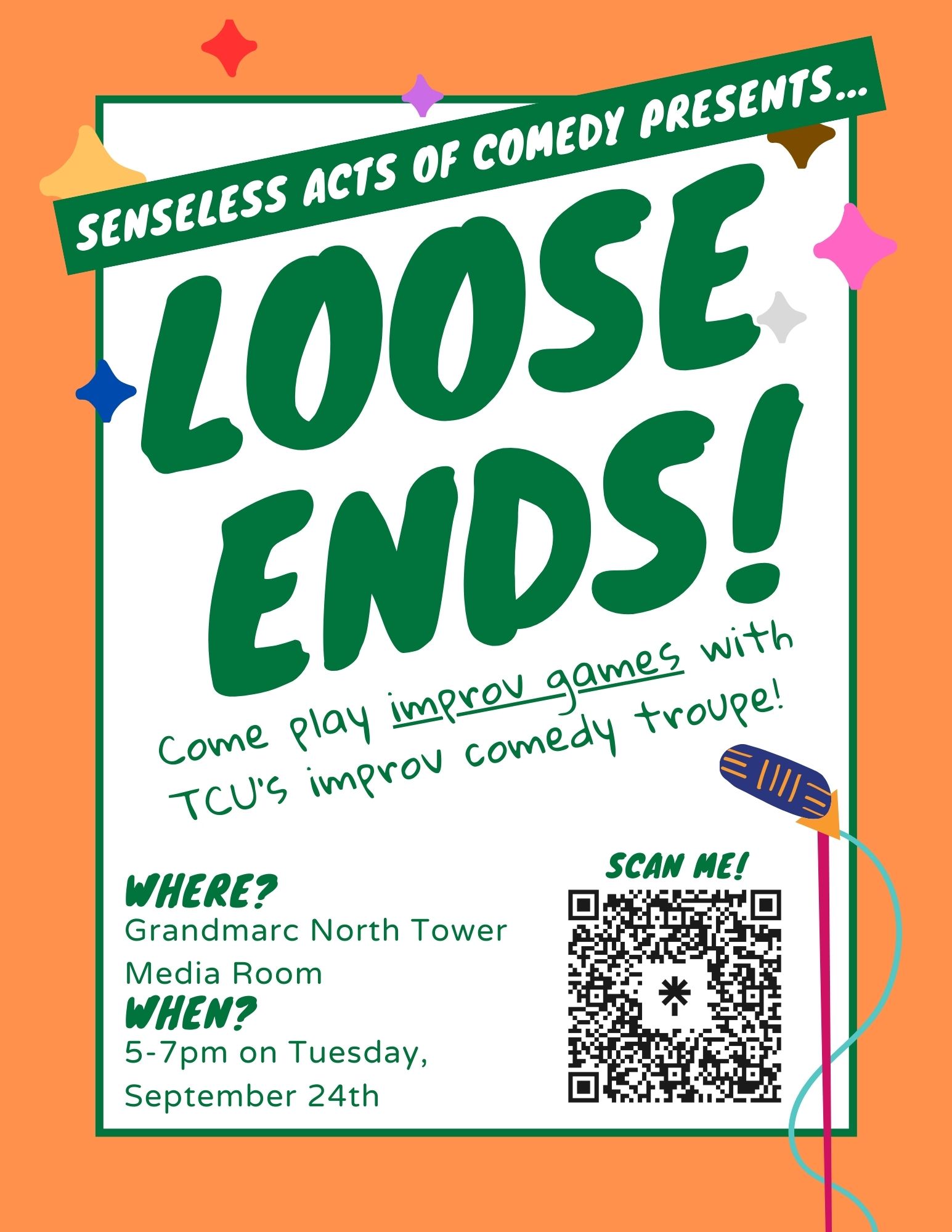 What2Do@TCU | Loose Ends – Improv games with SAC!