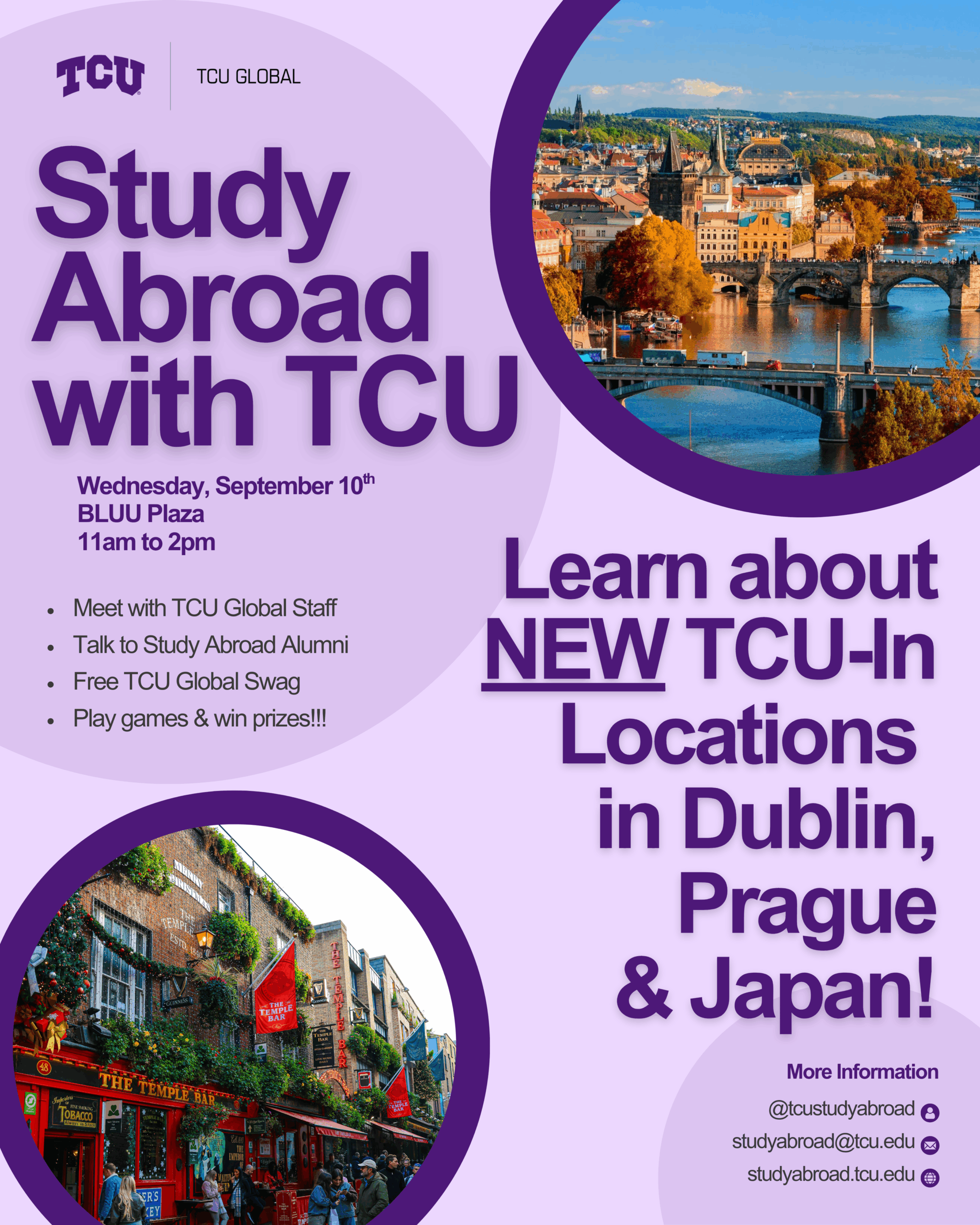 What2Do@TCU | Study Abroad Tabling Event
